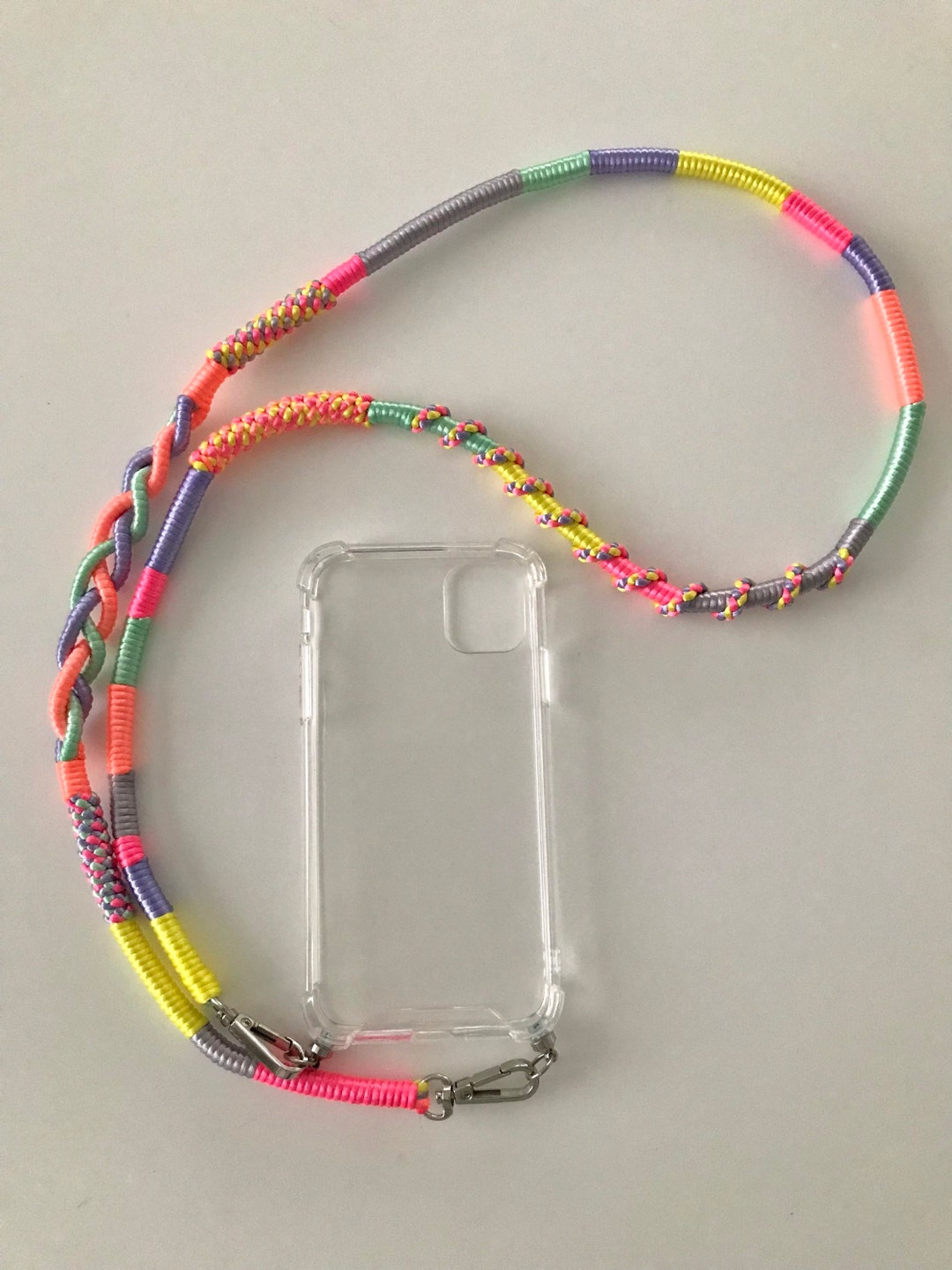 Phone Strap With Transparent Case/ Crossbody Mobile Phone Chain ...