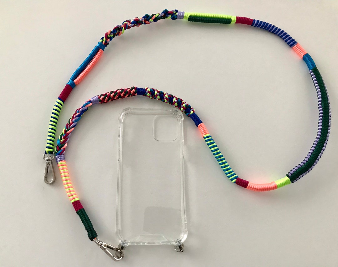 Phone Strap With Transparent Case/ Crossbody Mobile Phone Chain ...
