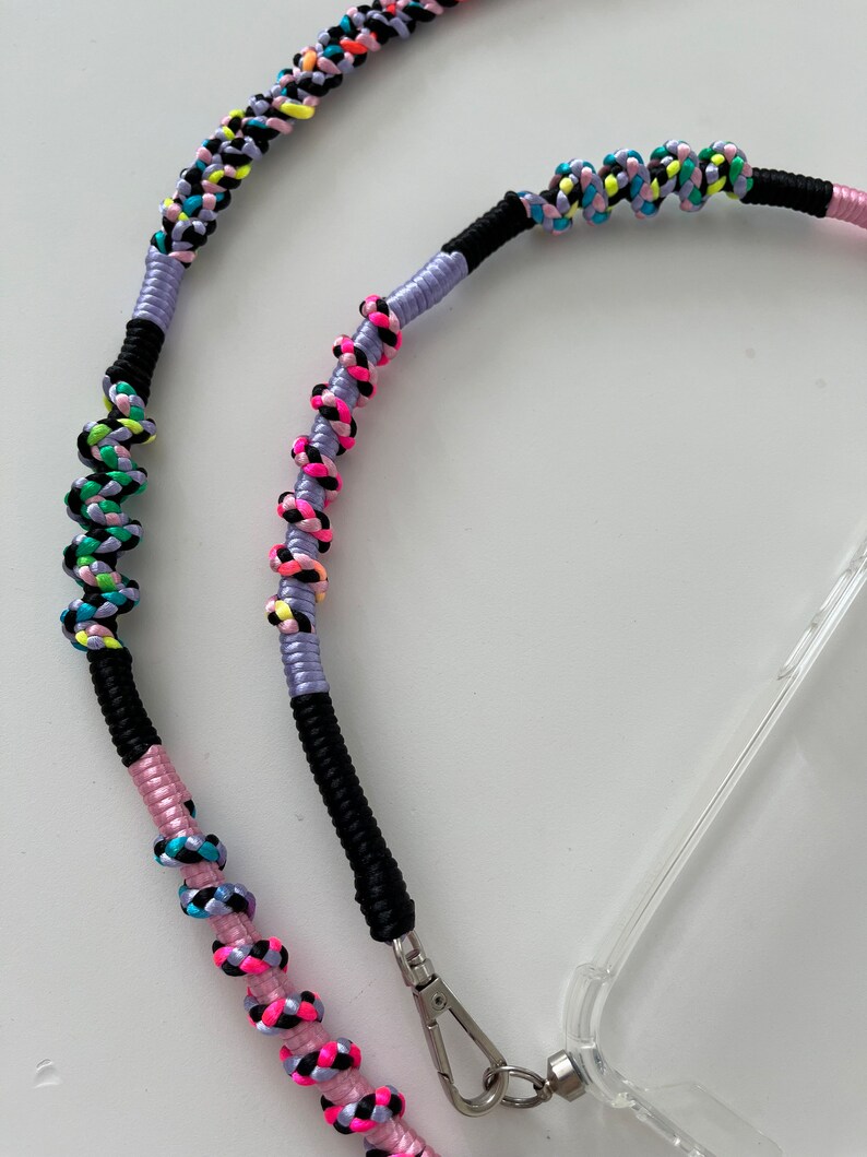 Phone Chain Crossbody/macrame Phone Hanger/phone Strap With Transparent ...