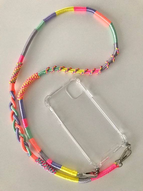 Phone Strap With Transparent Case/ Crossbody Mobile Phone - Etsy