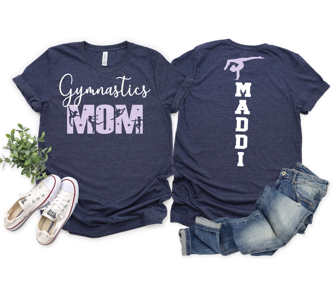 Glitter Gymnastics Mom Shirt Personalized Gymnastics Mom Shirt Glitter ...