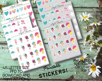 April Showers Cricut - Etsy
