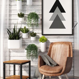 Abstract Triangles - Art Print - Wall Decor - A6, A5, A4, A3 Sizes ...