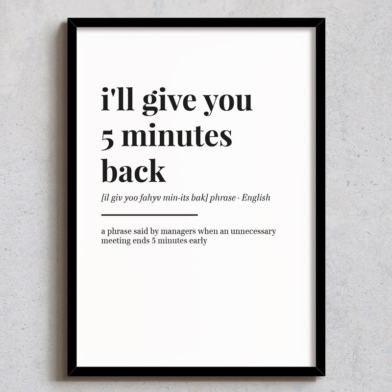 Be Back in 10 Minutes Sign - Etsy