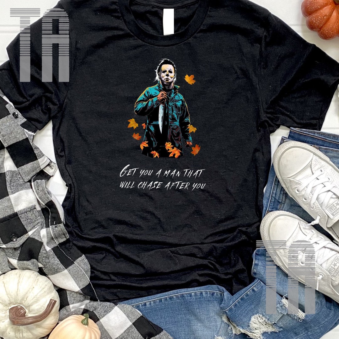 Michael Myers T-shirt, Michael Myers Halloween, Mike Myers Tee, Horror ...