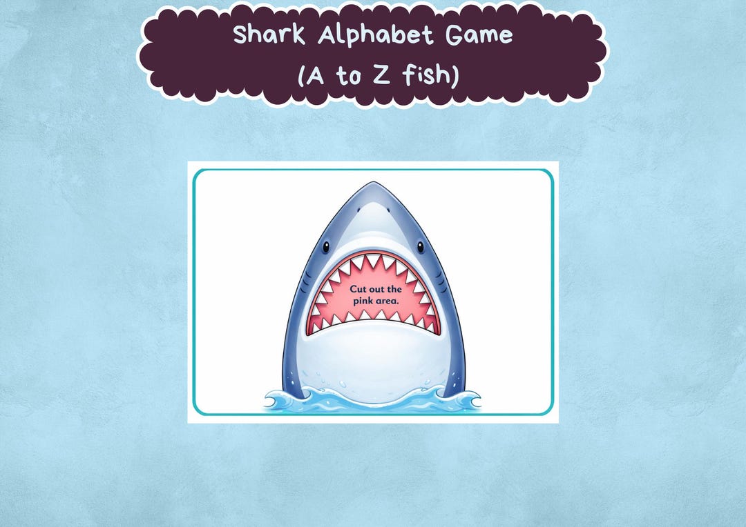 Shark Alphabet Game A to Z | Letter Recognition Activity | Preschool ...