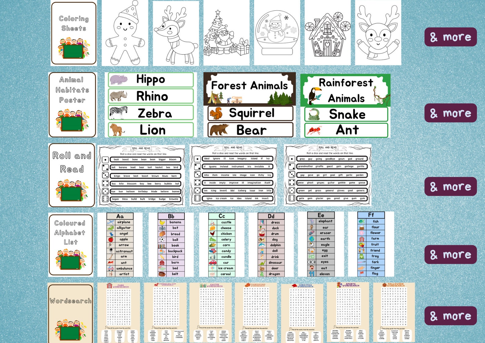 Preschool Pre-k Kindergarten Learning Bundle 1500 Page - Etsy