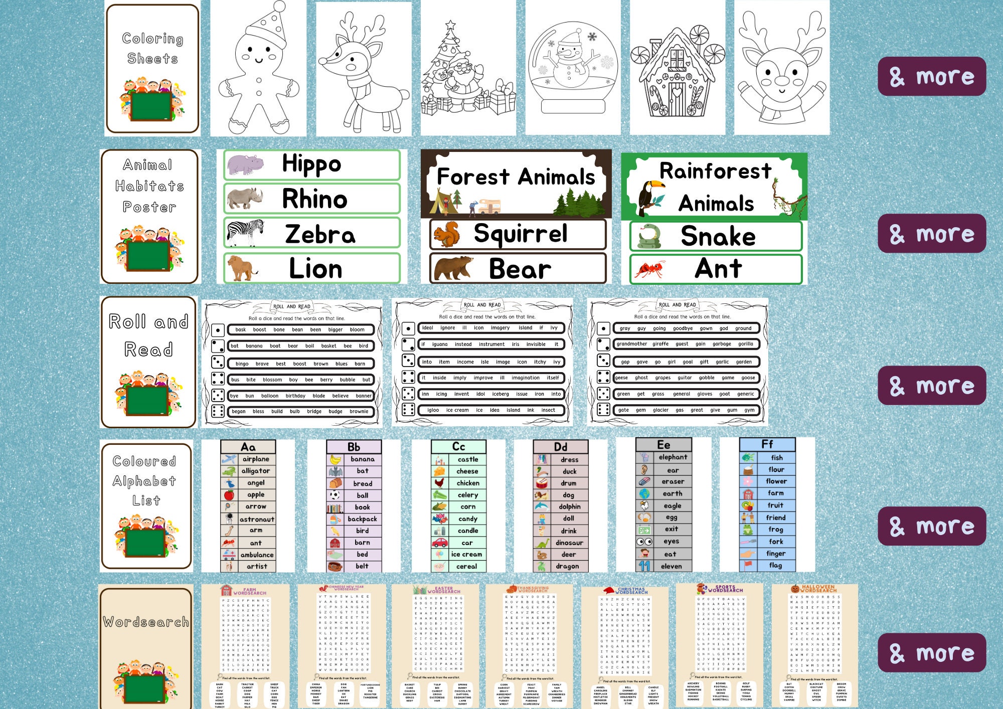 Preschool Pre-k Kindergarten Learning Bundle 1500 Page - Etsy