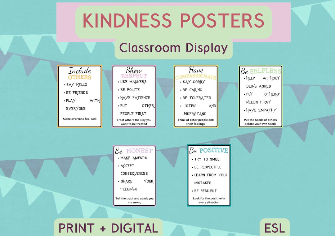 Kindness Posters, Classroom Decor, Life Skills, Classroom Management ...
