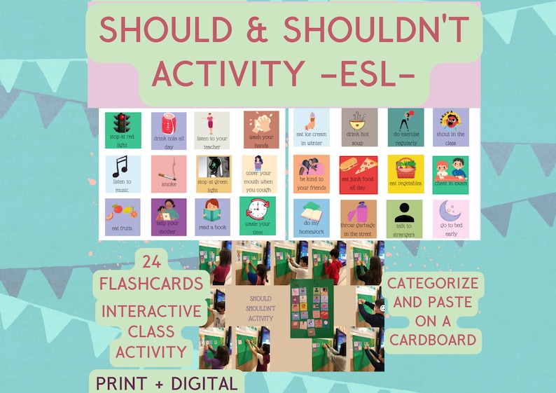 Should Shouldnt Worksheet, DIGITAL DOWNLOAD, Interactive Activity ...
