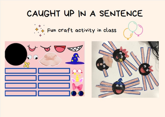 Printable Craft Activity Writing Sentences Education for | Etsy