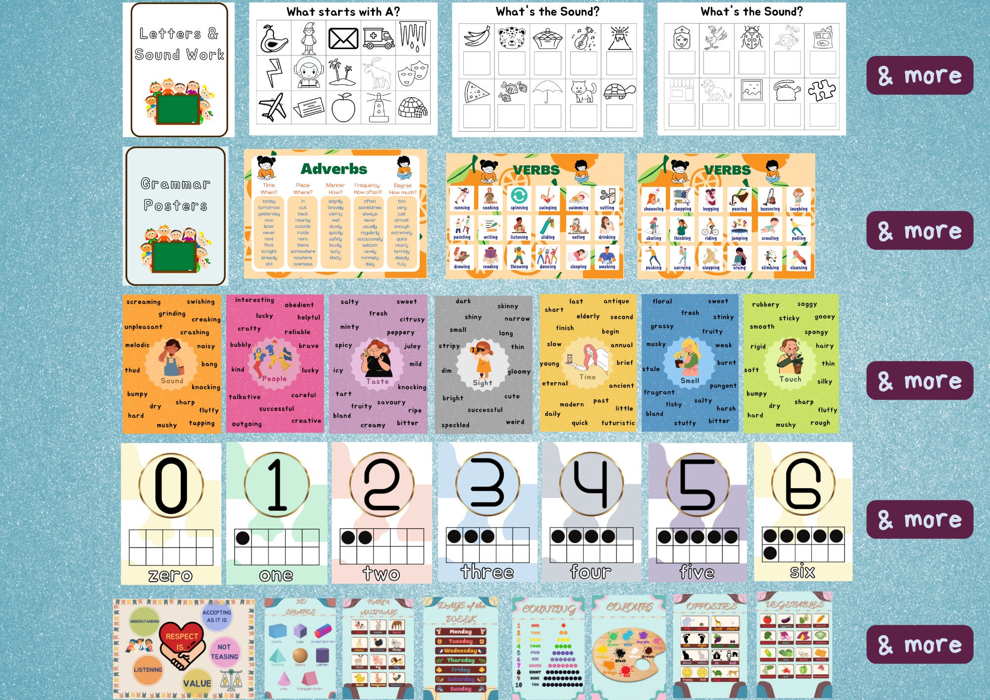 Preschool Pre-k Kindergarten Learning Bundle 1500 Page - Etsy