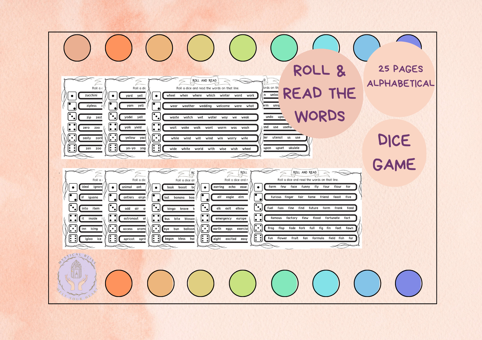 Roll and Read, Reading Game, Alphabet, Phonics, Primary, Activity ...