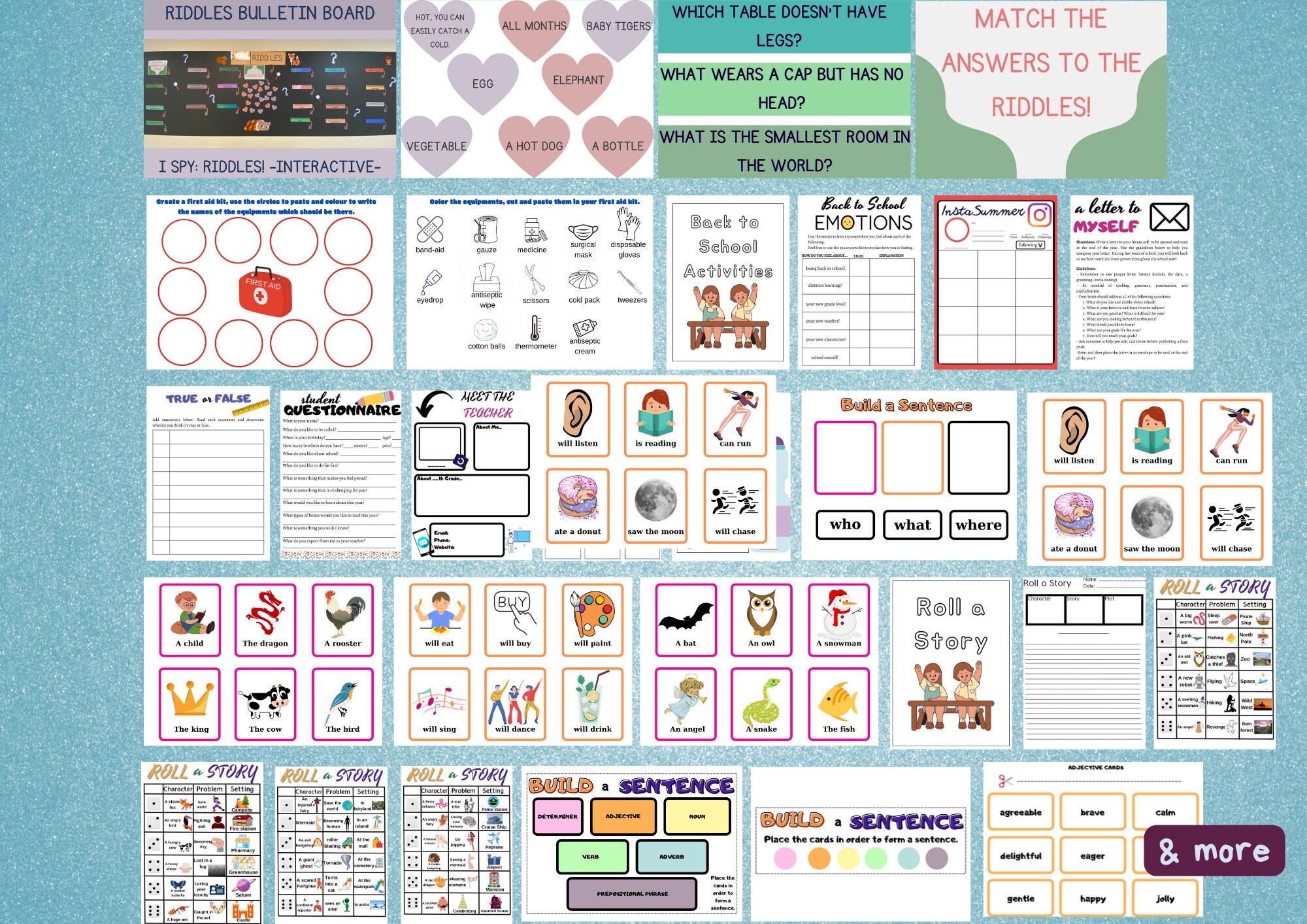 Preschool Pre-k Kindergarten Learning Bundle 1500 Page - Etsy