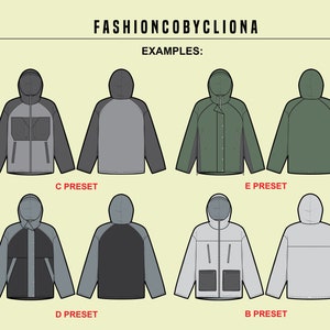 Design Your Own Gorpcore Shell Jacket Bundle Fashion Design Template ...