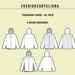 Design Your Own Gorpcore Shell Jacket Bundle Fashion Design Template ...