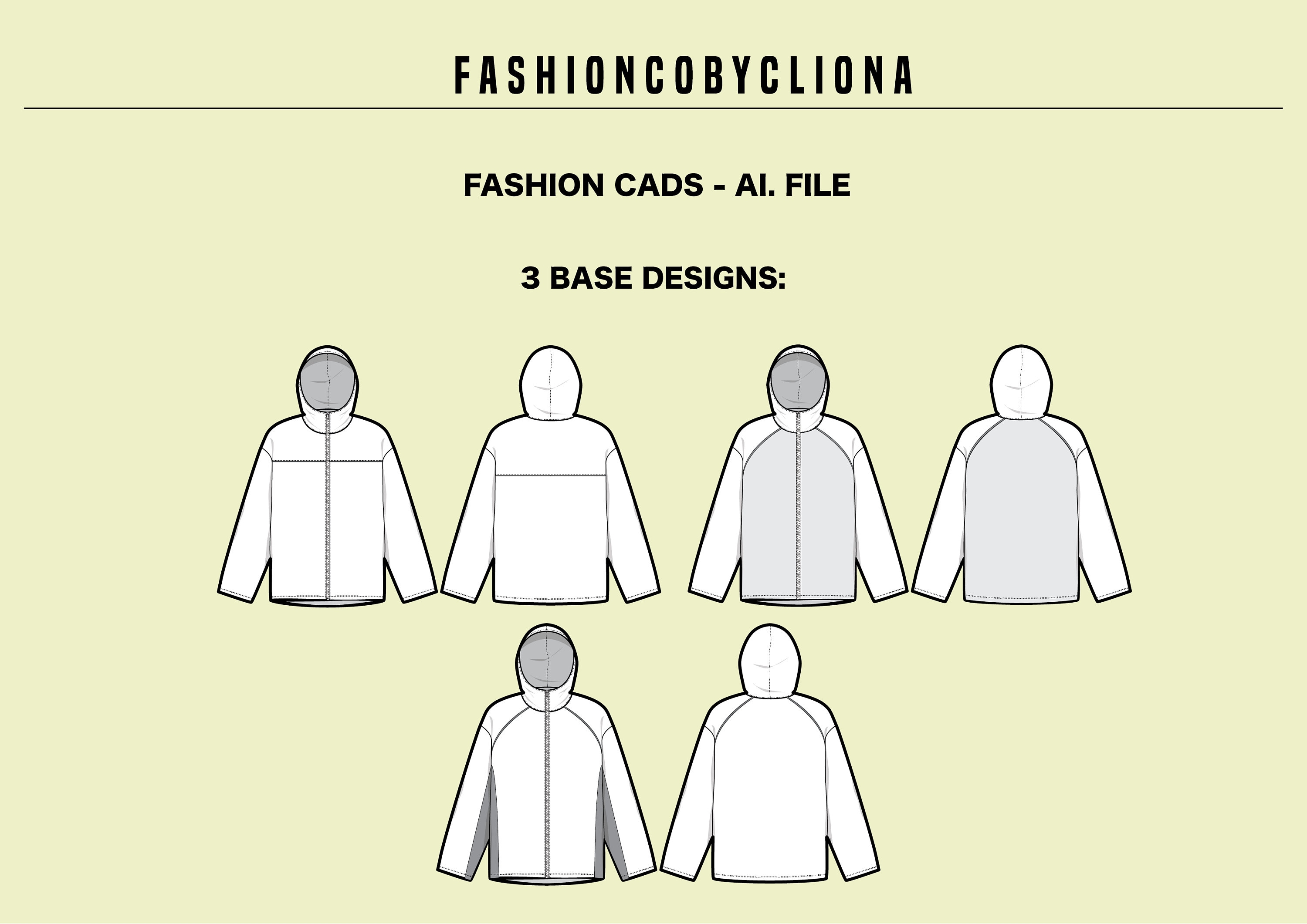Design Your Own Gorpcore Shell Jacket Bundle Fashion Design Template ...