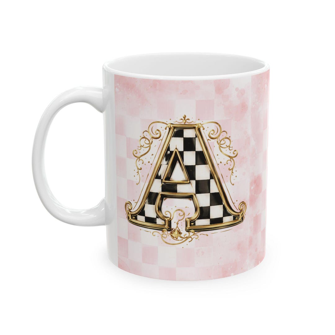 Alphabet Ceramic Coffee Cup - Etsy
