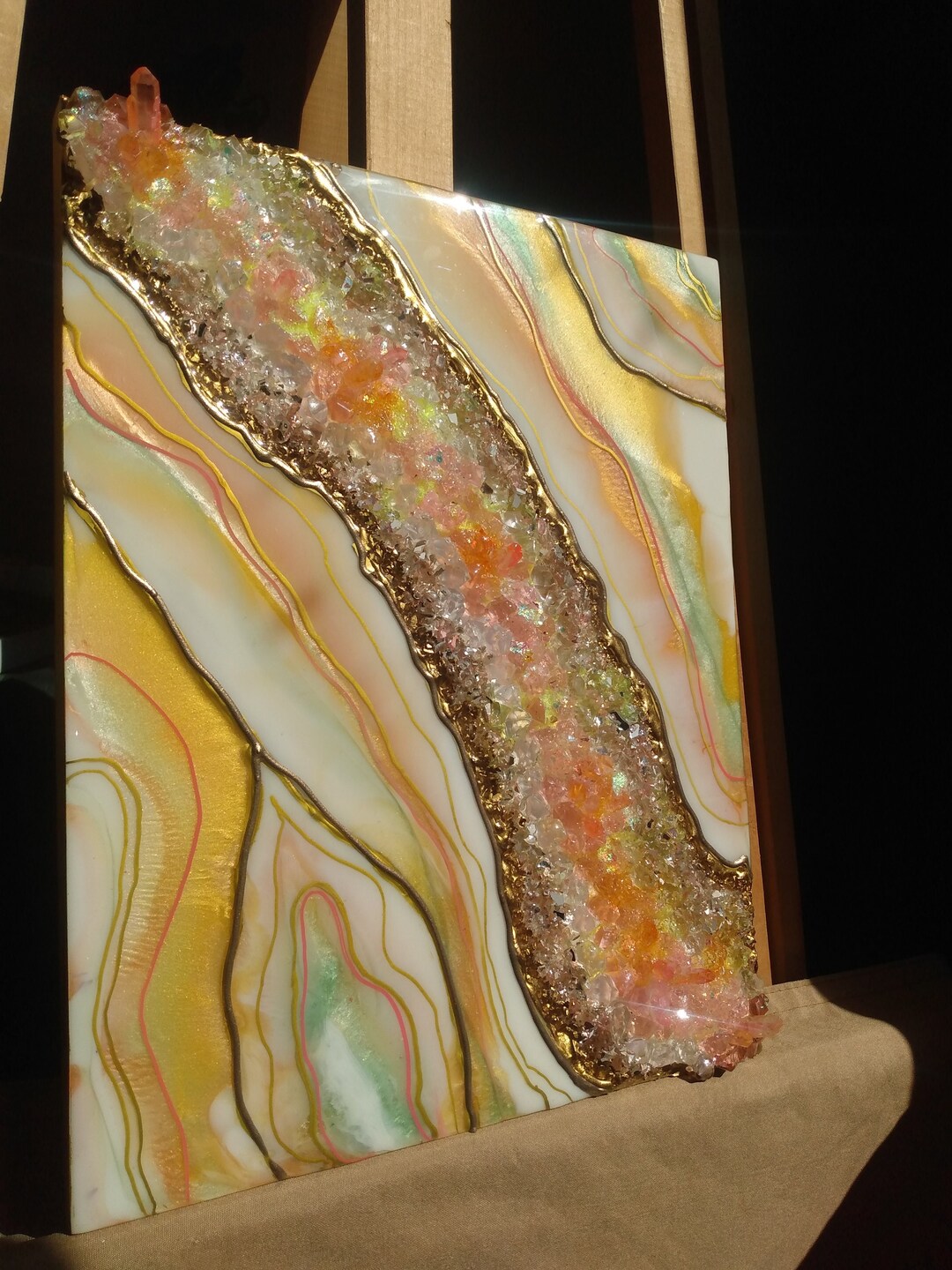 Resin Geode Wall Decor Art - Etsy