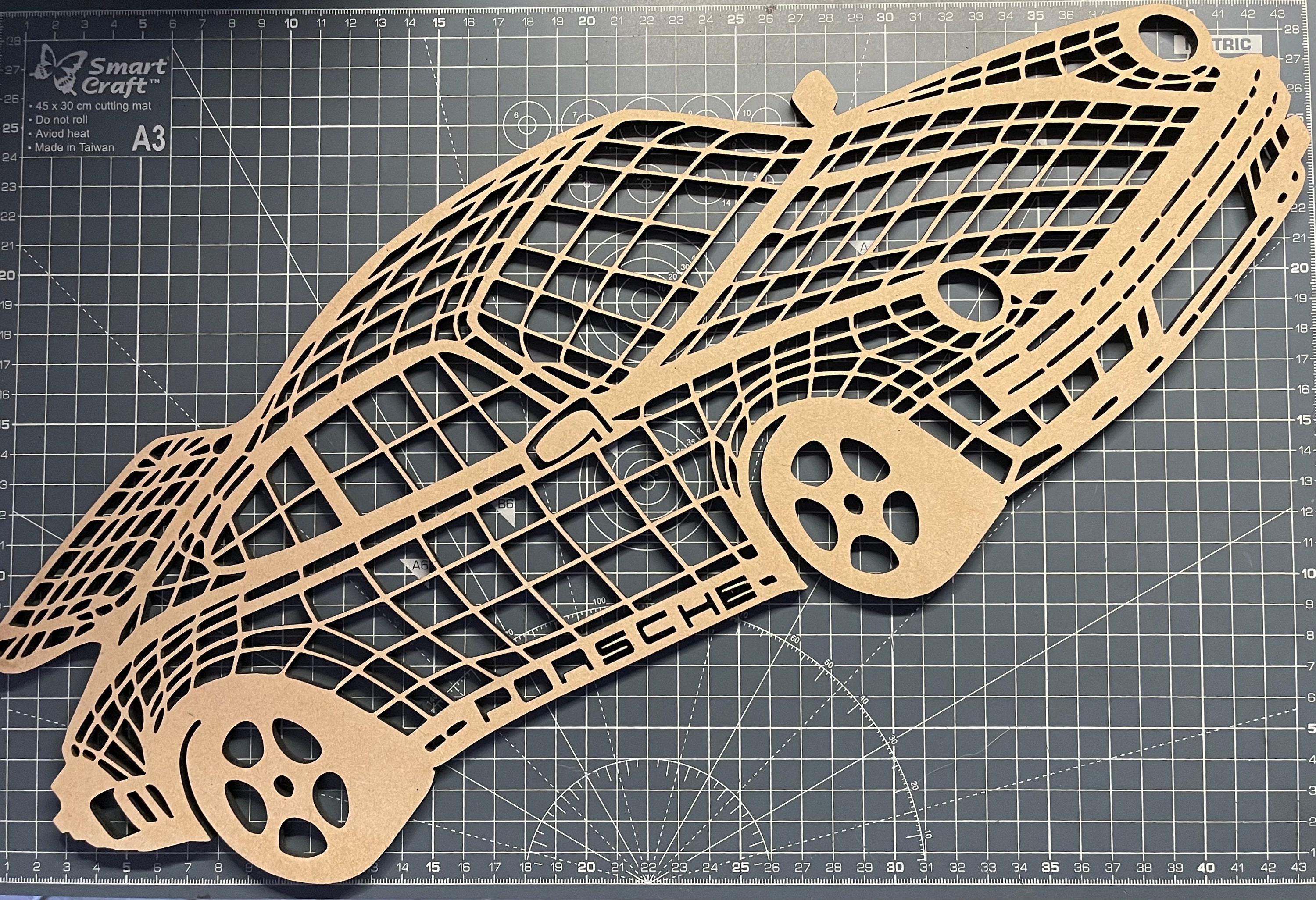 Porsche Polyline Vector for Laser Cutting Svg, Dxf, Pdf - Etsy
