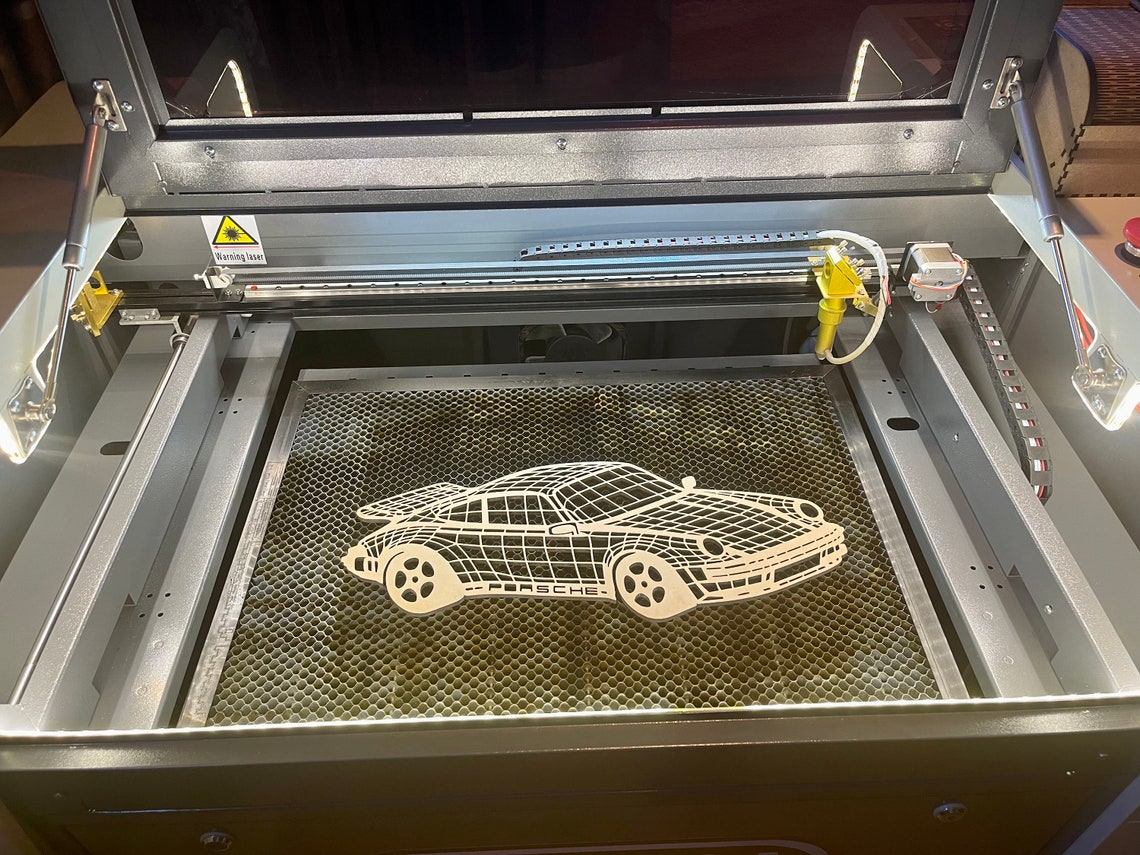 Porsche Polyline Vector for Laser Cutting Svg Dxf Pdf - Etsy