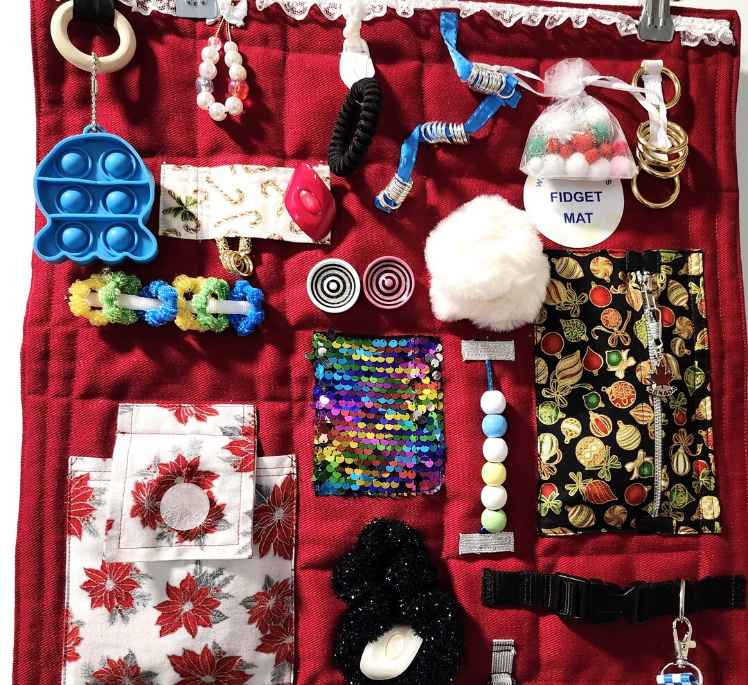 Fidget Mat Autism Dementia Alzheimer's Cerebral Palsy ADHD Busy Blanket ...