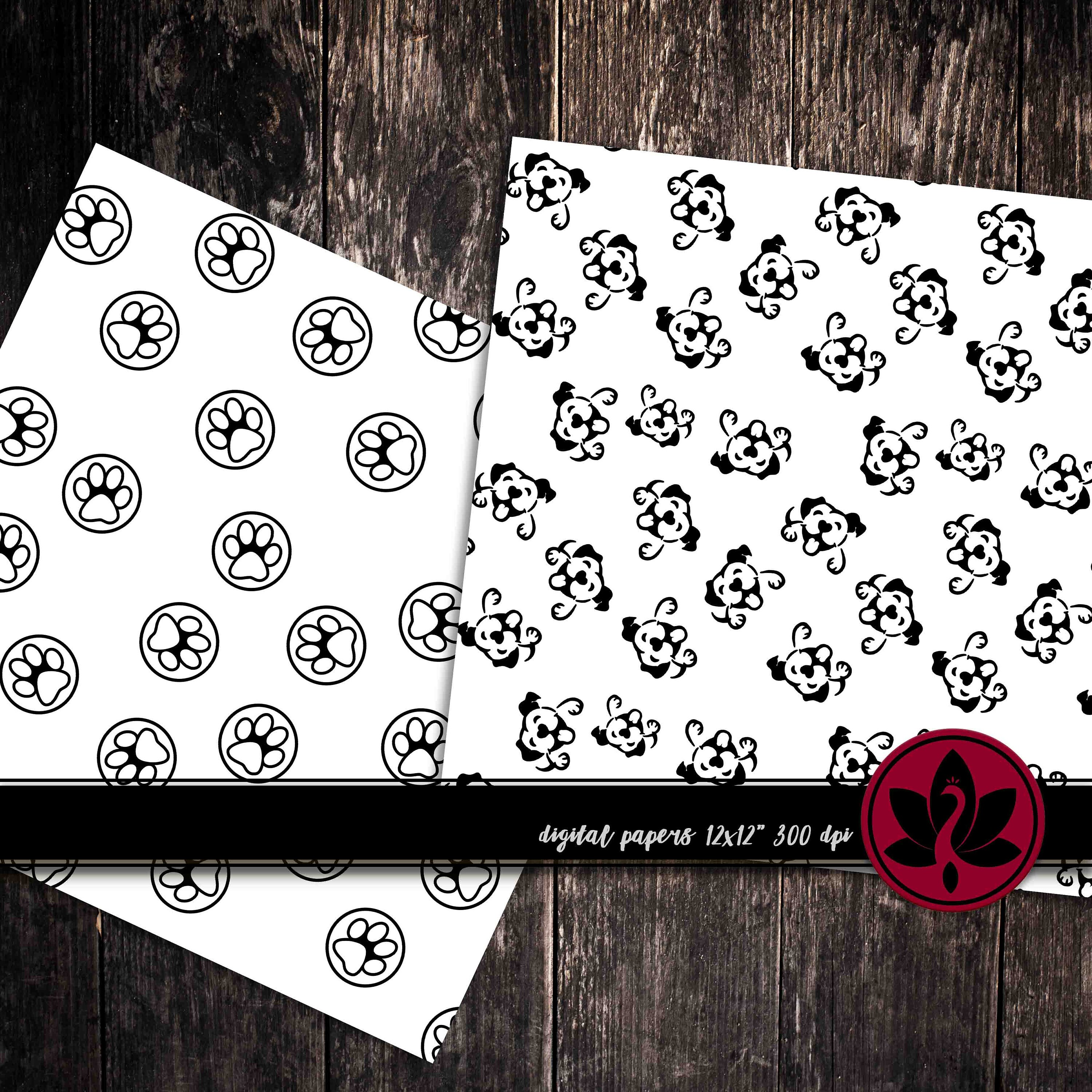 Dog Digital Paper, Dog Backgrounds, Puppy Digital Paper, Pet Digital ...