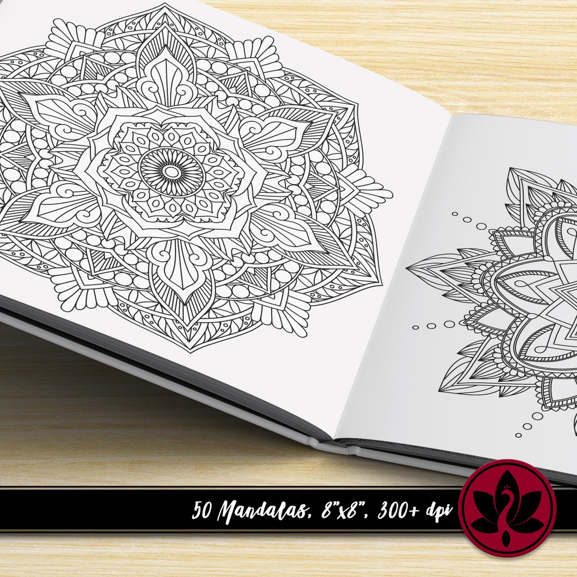 Adult Coloring Book Mandala Coloring Book Pages PDF Mandalas - Etsy