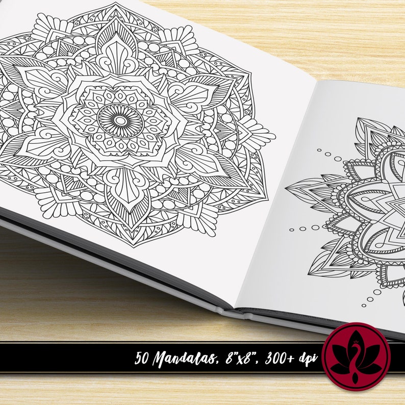 Adult Coloring Book Mandala, Coloring Book Pages PDF Mandalas, Coloring ...