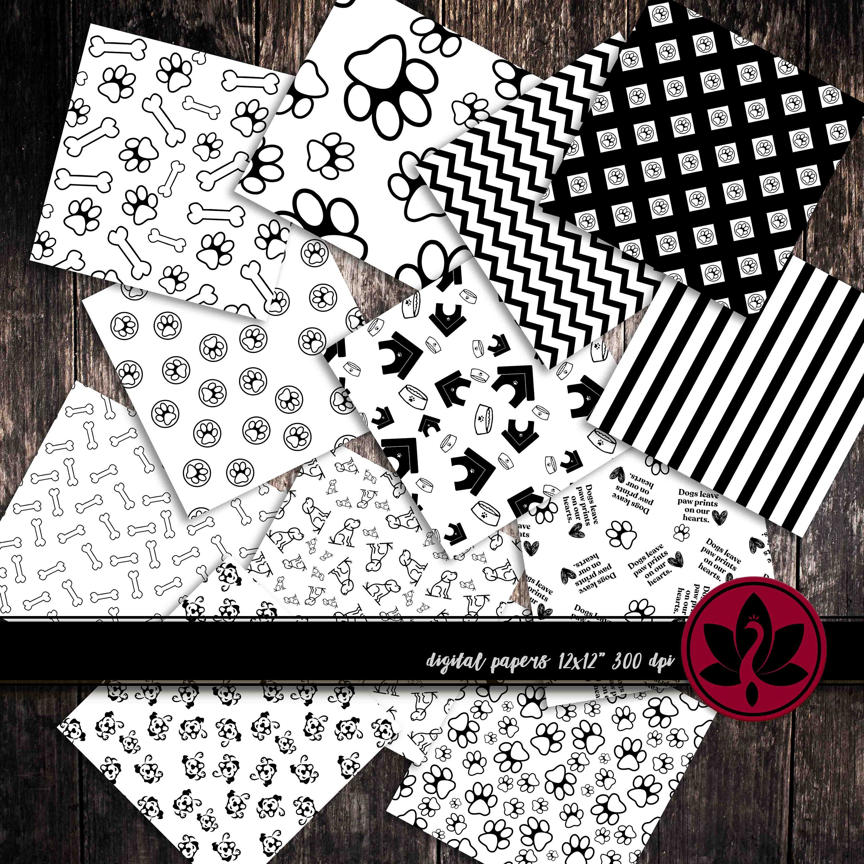 Dog Digital Paper Dog Backgrounds Puppy Digital Paper Pet - Etsy