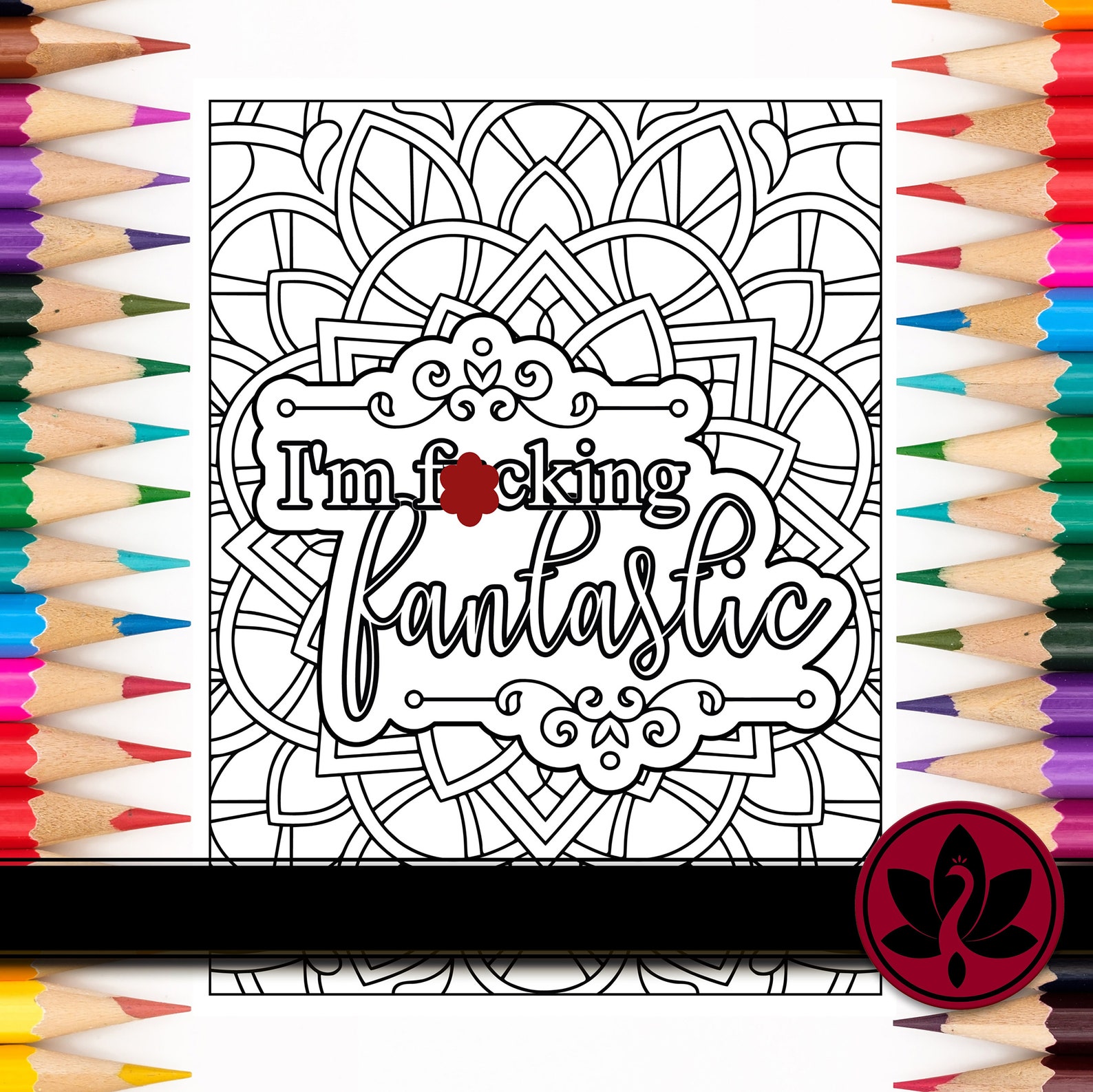 Coloring Book for Adults, Swear Word Coloring Book, Cuss Words Coloring ...