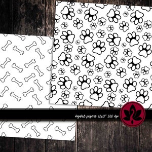 Dog Digital Paper, Dog Backgrounds, Puppy Digital Paper, Pet Digital ...