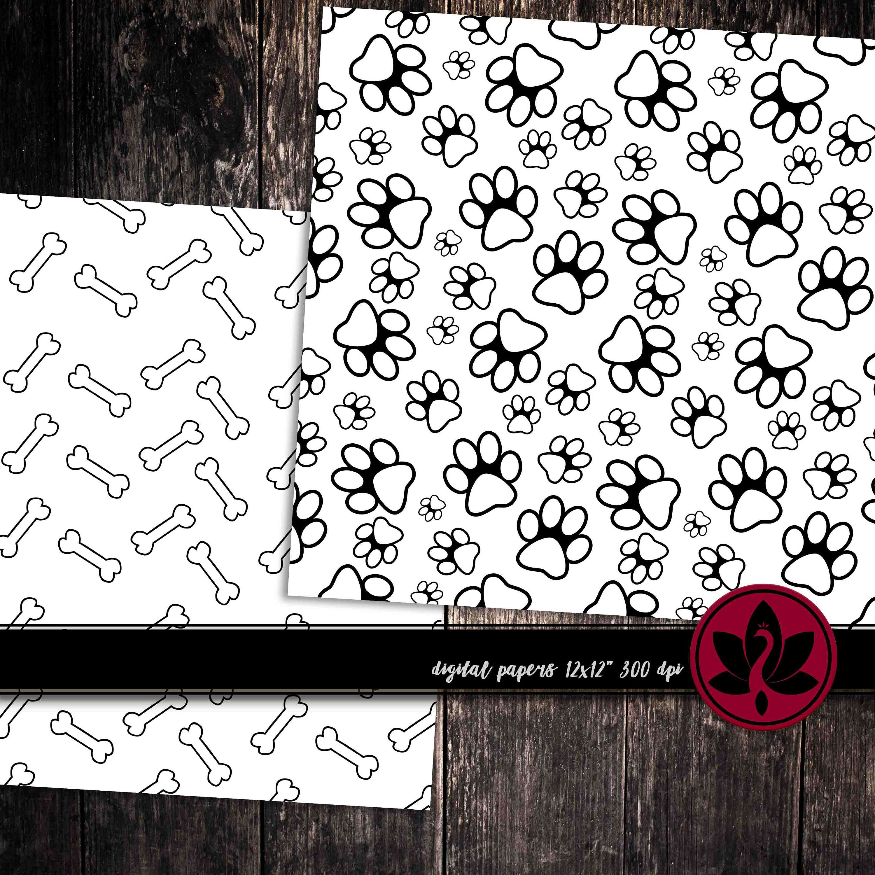 Dog Digital Paper Dog Backgrounds Puppy Digital Paper Pet - Etsy
