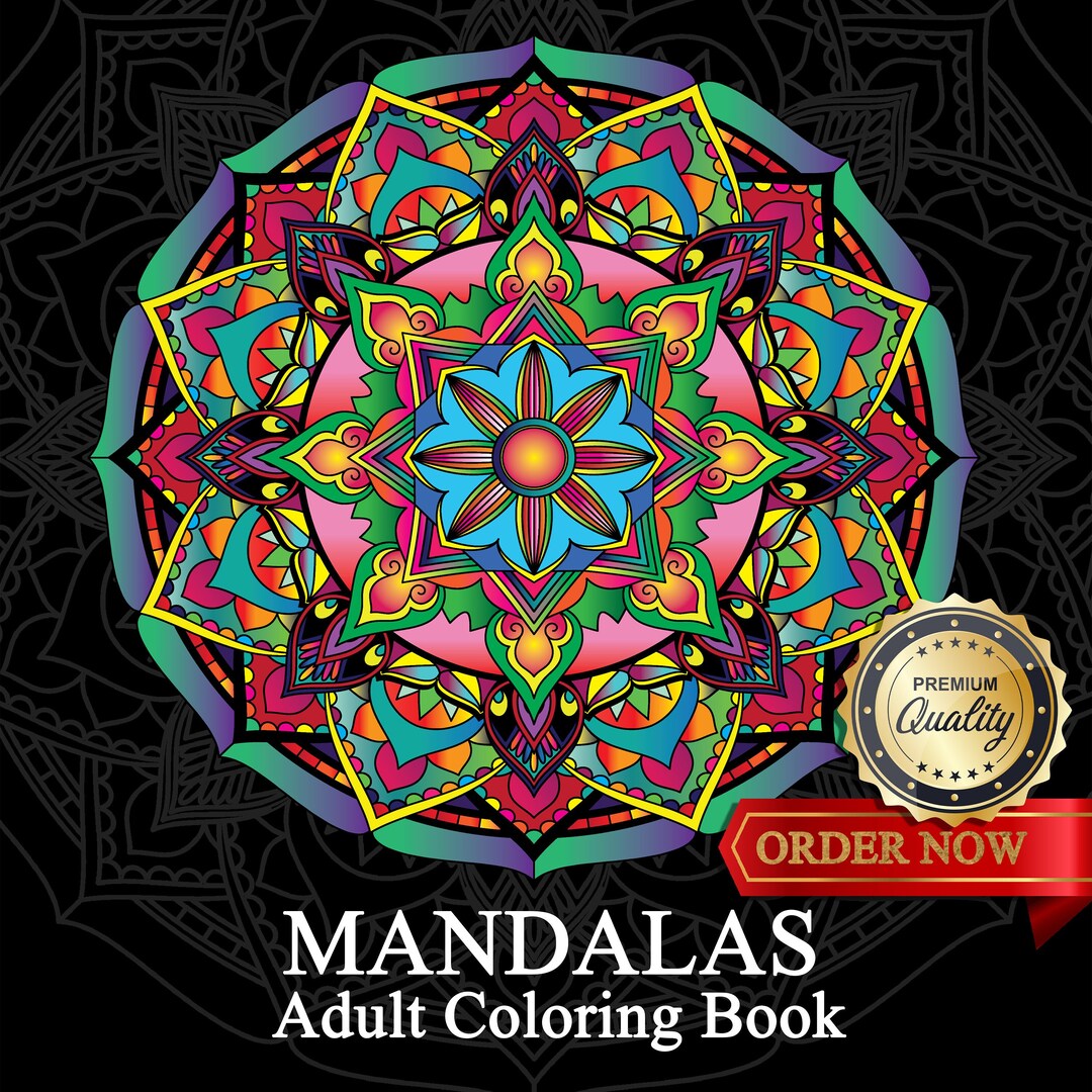 Adult Coloring Book Mandala, Coloring Book Pages PDF Mandalas, Coloring ...