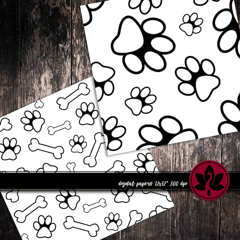 Dog Digital Paper, Dog Backgrounds, Puppy Digital Paper, Pet Digital ...