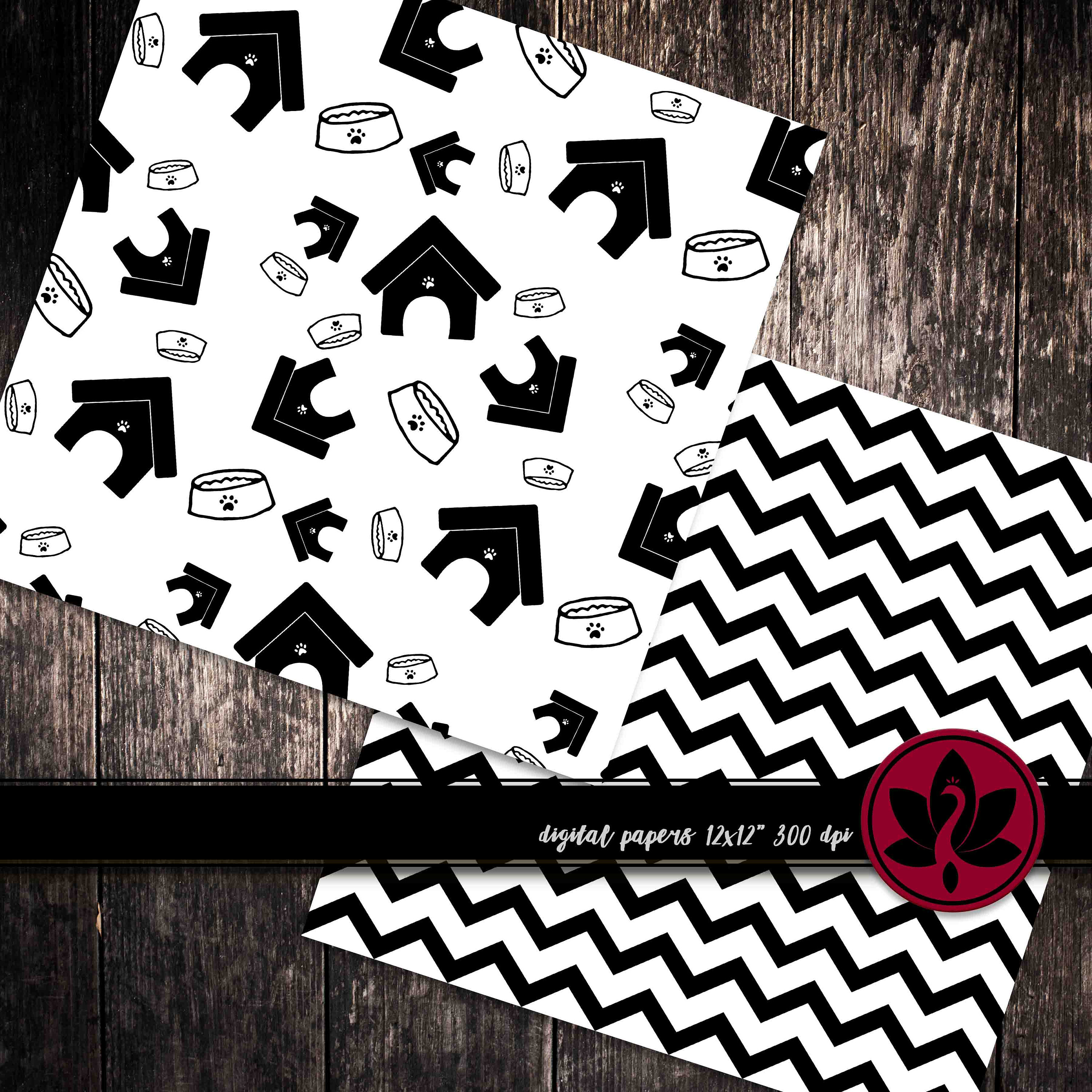 Dog Digital Paper Dog Backgrounds Puppy Digital Paper Pet - Etsy