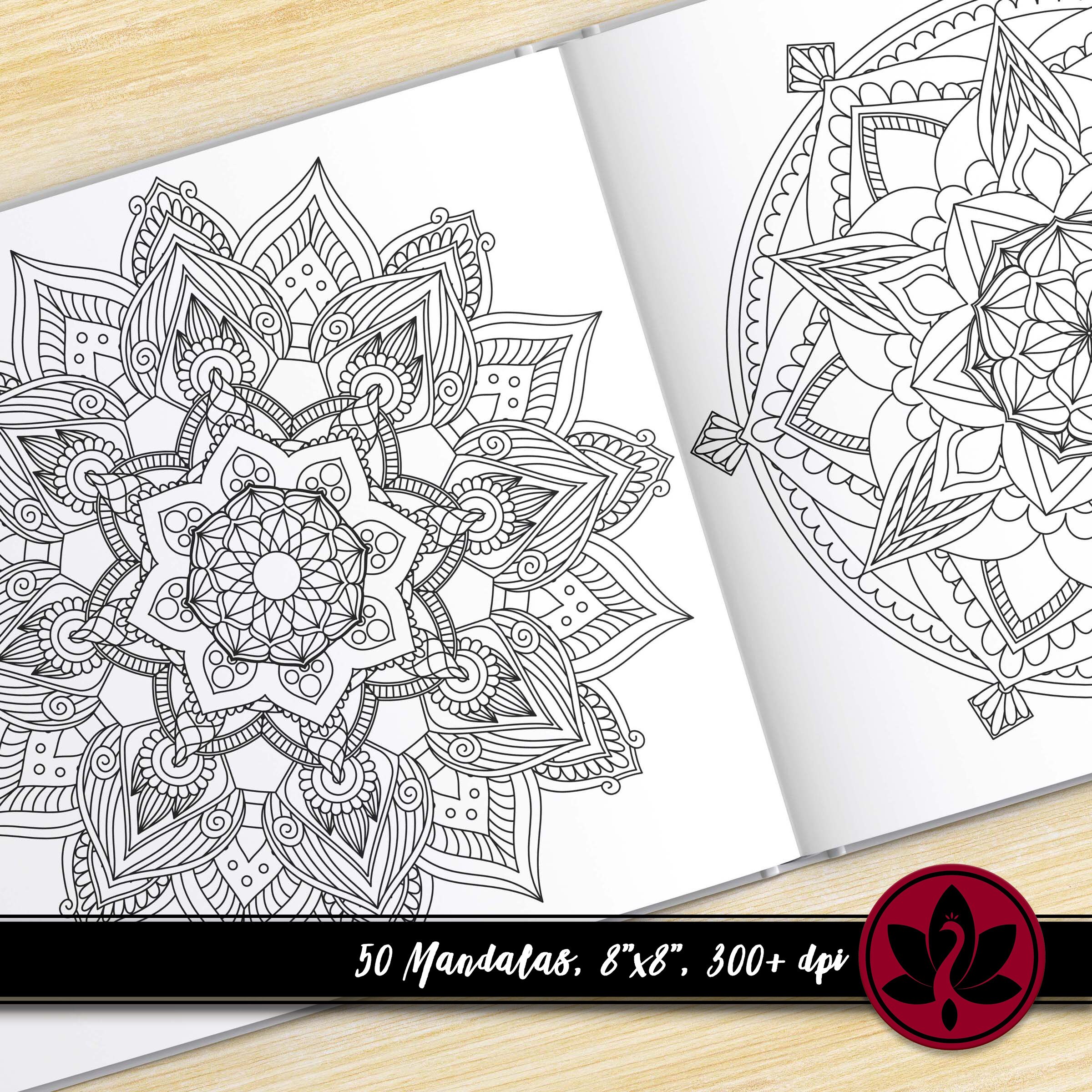 Adult Coloring Book Mandala, Coloring Book Pages PDF Mandalas, Coloring ...