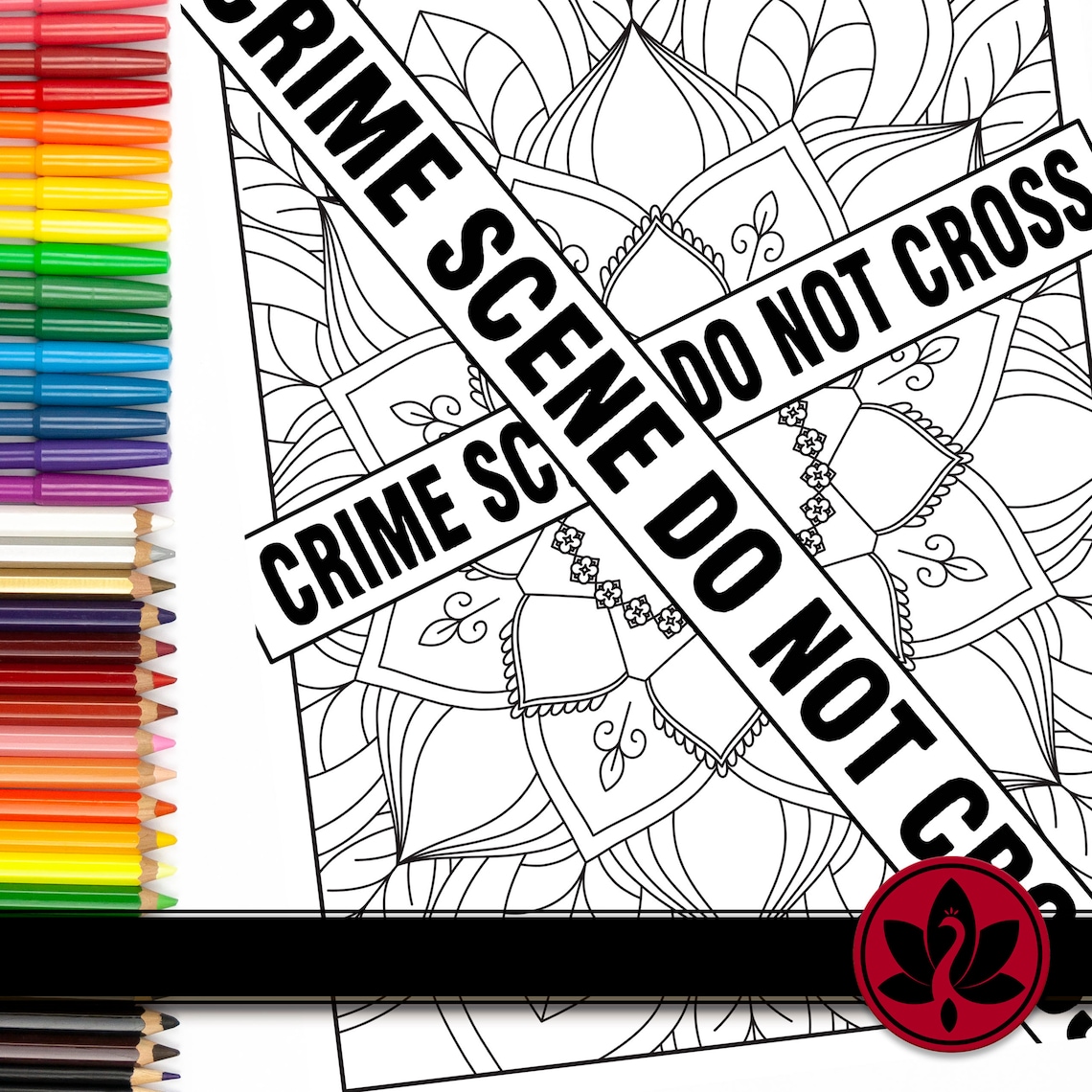 True Crime Lover Coloring Book Adult Coloring Book Pages PDF | Etsy