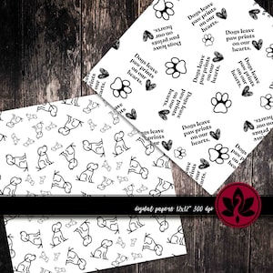 Dog Digital Paper, Dog Backgrounds, Puppy Digital Paper, Pet Digital ...