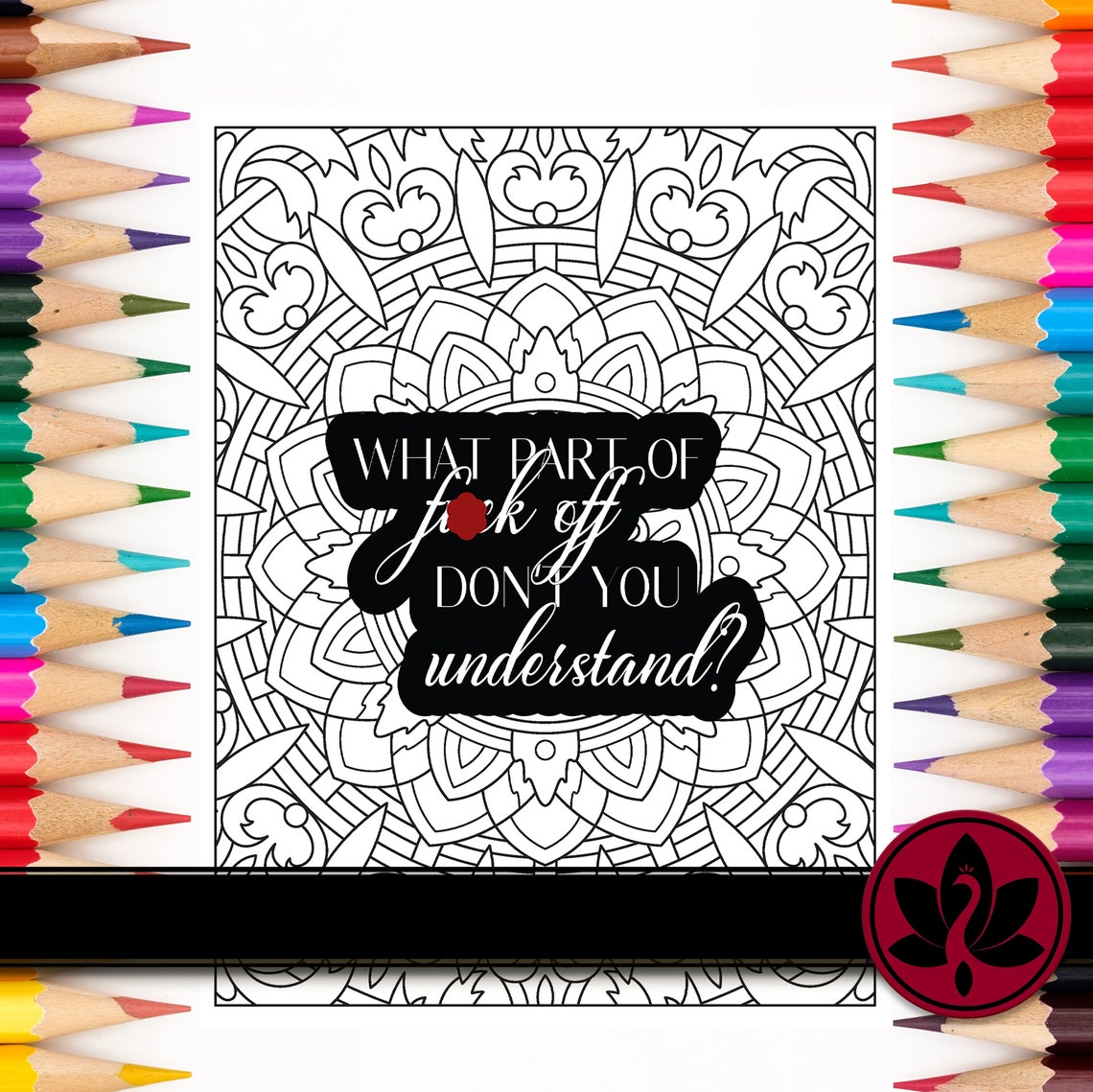 Coloring Book for Adults Swear Word Coloring Book Cuss Words - Etsy