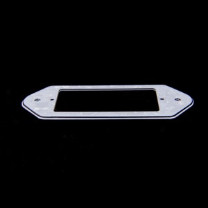 P90 Dog-ear to Mini Humbucker Pickup Adapter Ring, 4ply White Pearloid ...