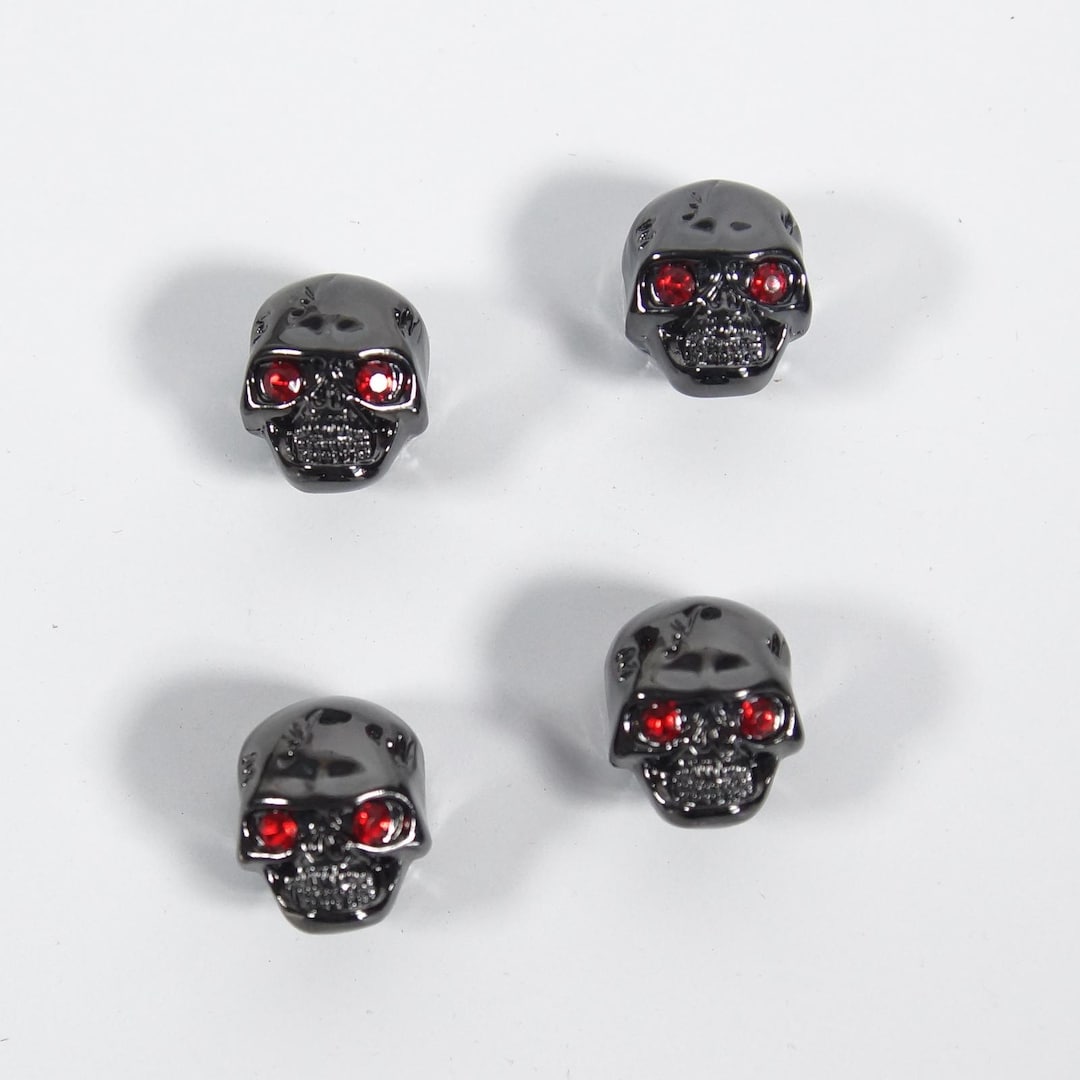 4x Metal Skull Guitar Knobs, for 6mm Shaft, Black - Etsy