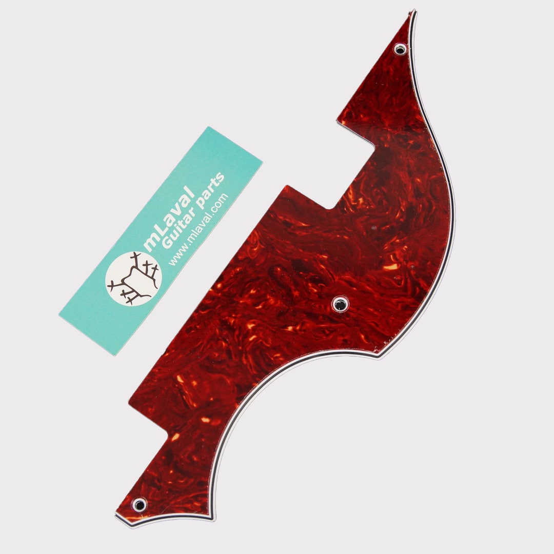 Replacement Pickguard HOFNER Bass Guitar, Right Handed, 4ply Red ...