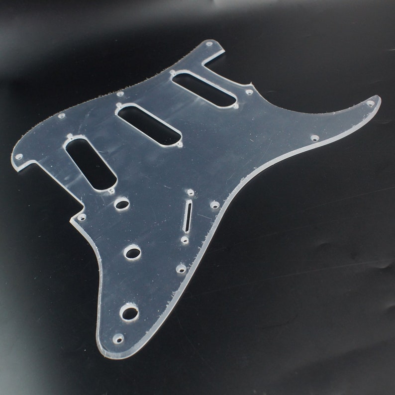 Custom Pickguard for Strat Standard Style Guitar ,1ply Clear ...