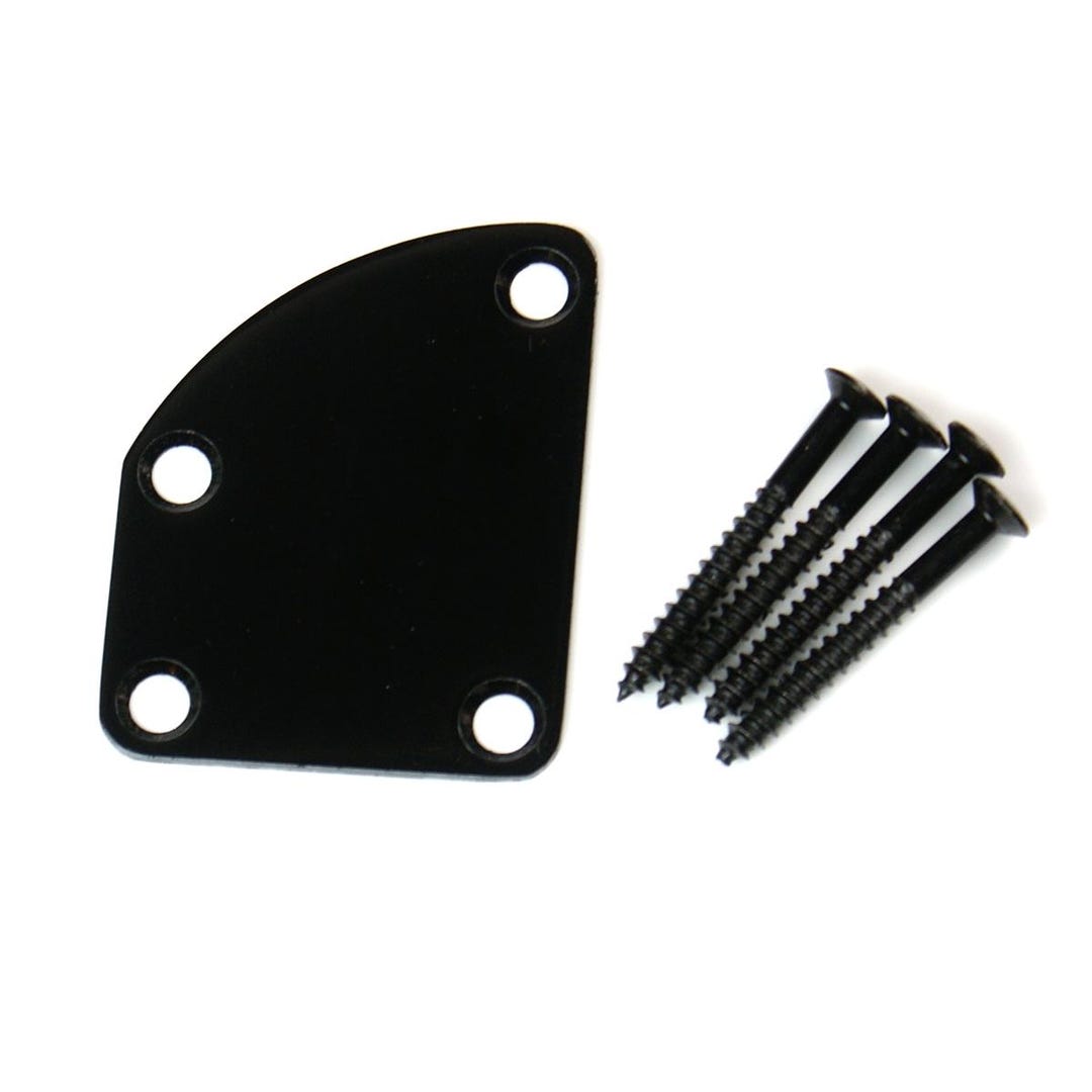 Asymmetrical Volute Neck Plate for Bolt-on Neck Guitars,w/4 Screws ...