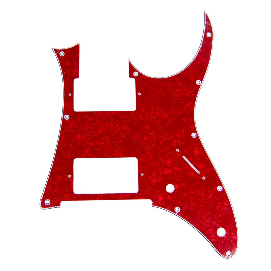 Custom Guitar Pick Guard for Ibanez RG 350 DX , 2-pickup, 4ply Red ...