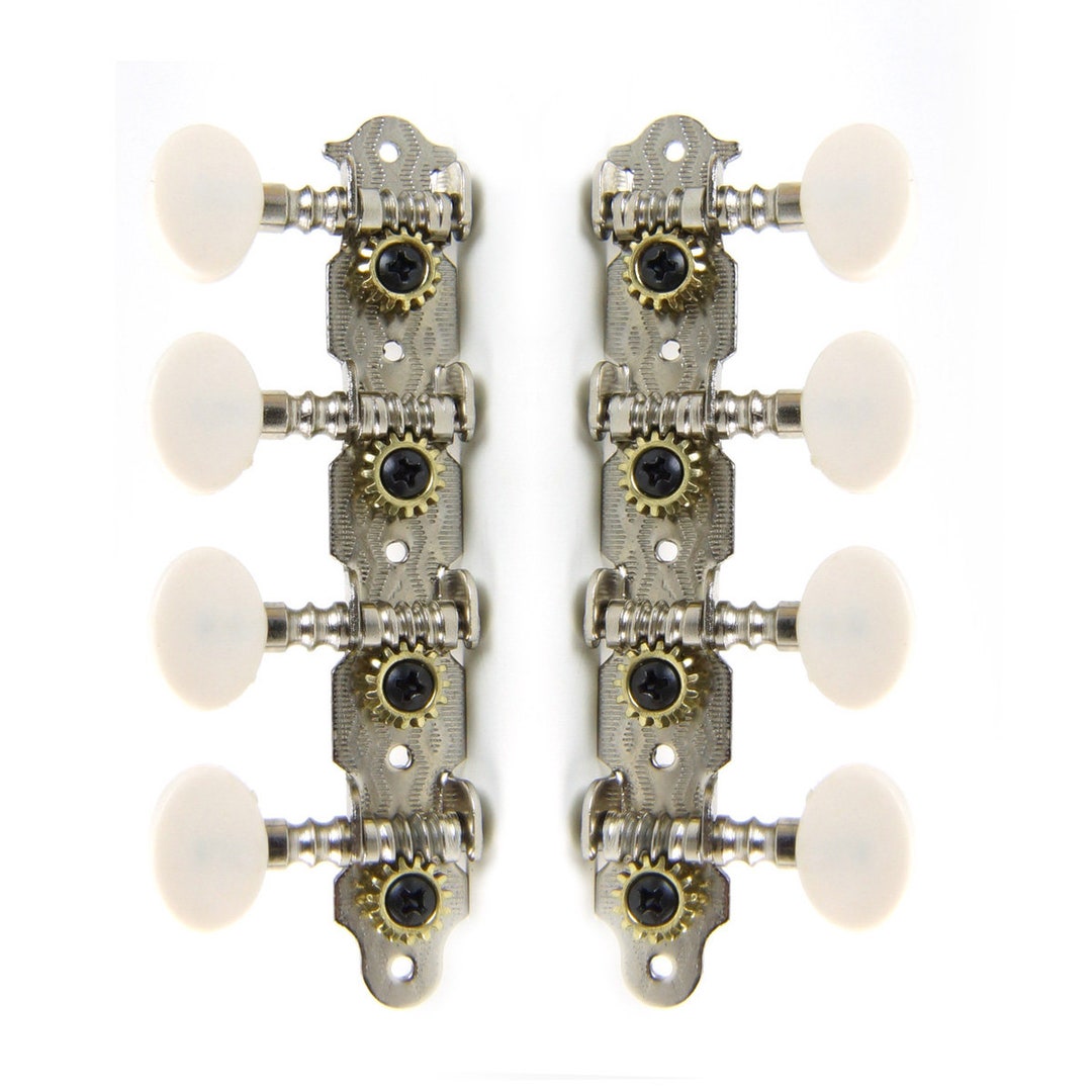 4-on-plate Classic Style Mandolin Tuning Keys Tuners Head Pegs, Cream ...