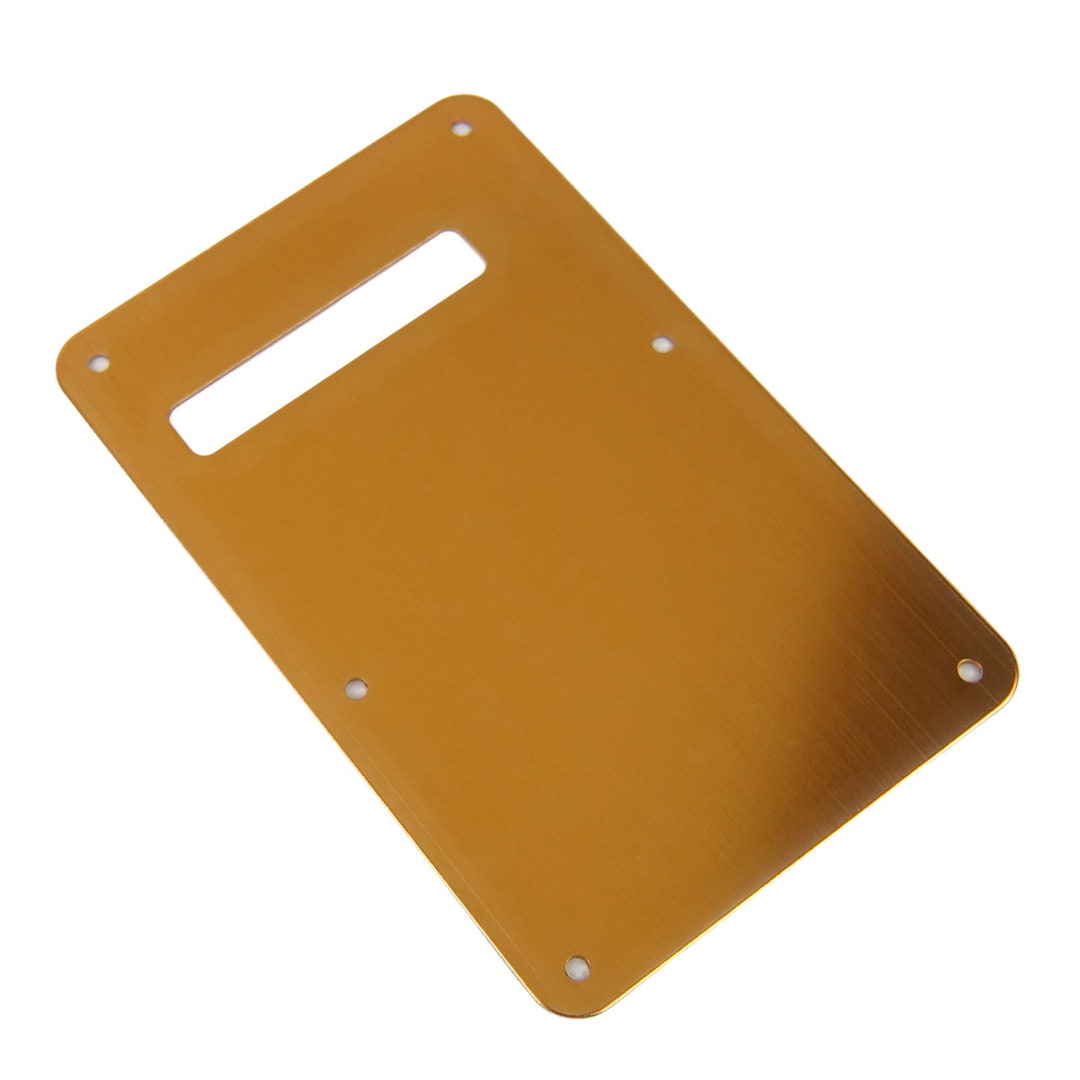 Replacement Strat Style Cavity Cover Tremolo Back Plate, Aluminium Gold ...