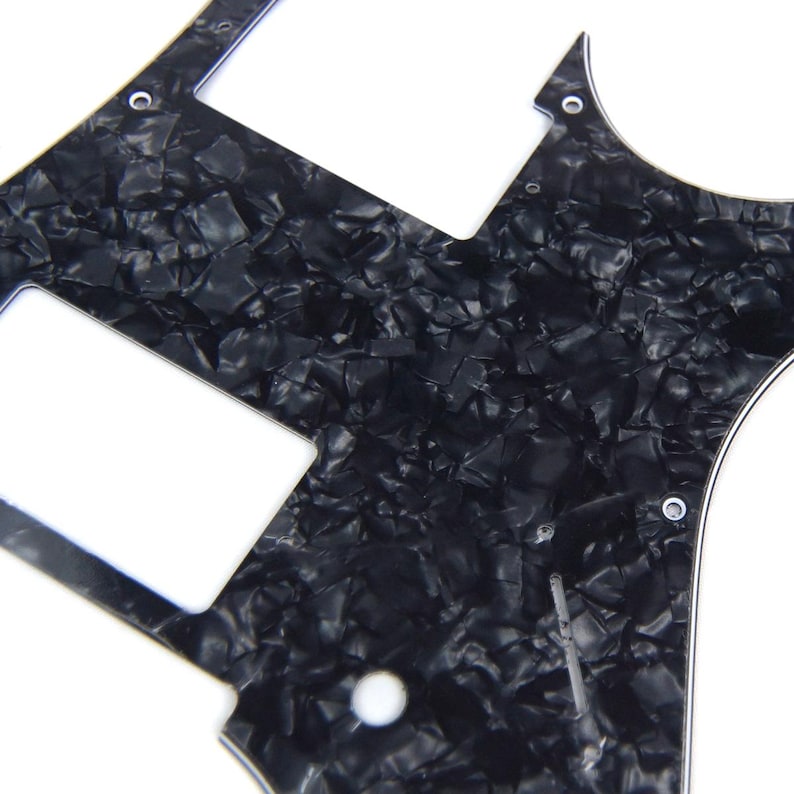 Custom Guitar Pick Guard for Ibanez RG 350 DX, 2-pickup, 4ply Black ...