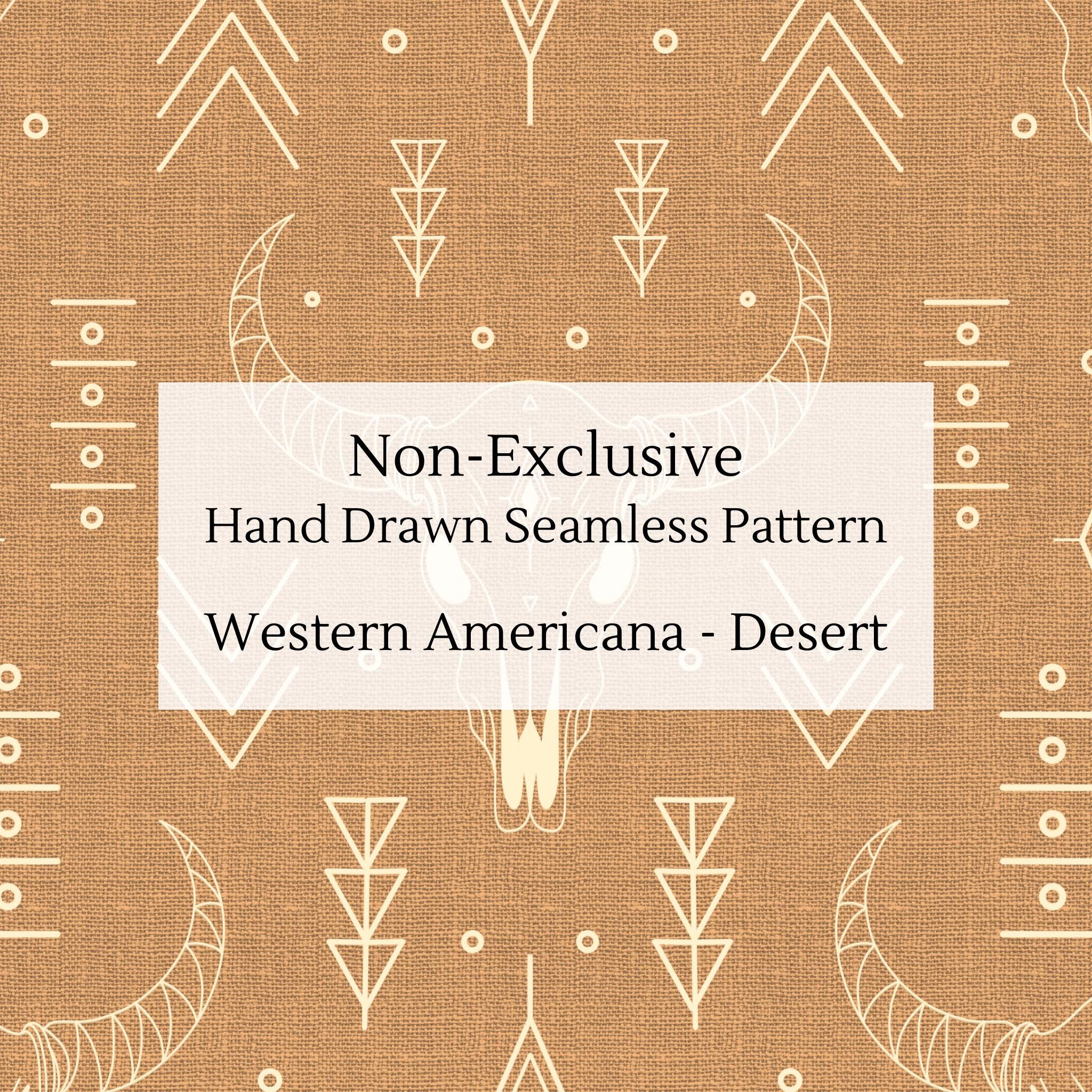 Boho Seamless Background Tribal Pattern Desert Style Southern Decor ...